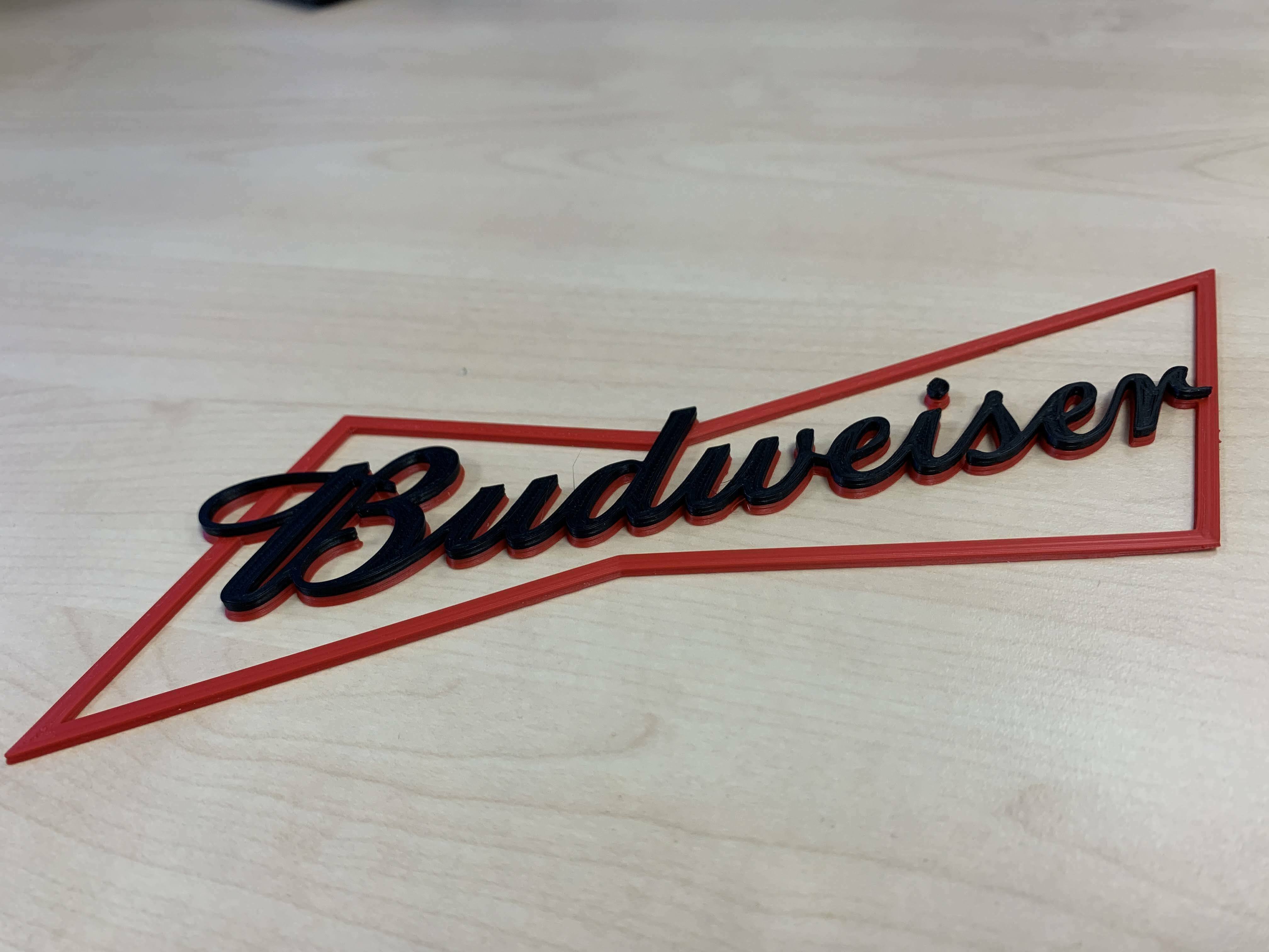 Free STL file Budweiser beer 🍺・3D printing template to download・Cults