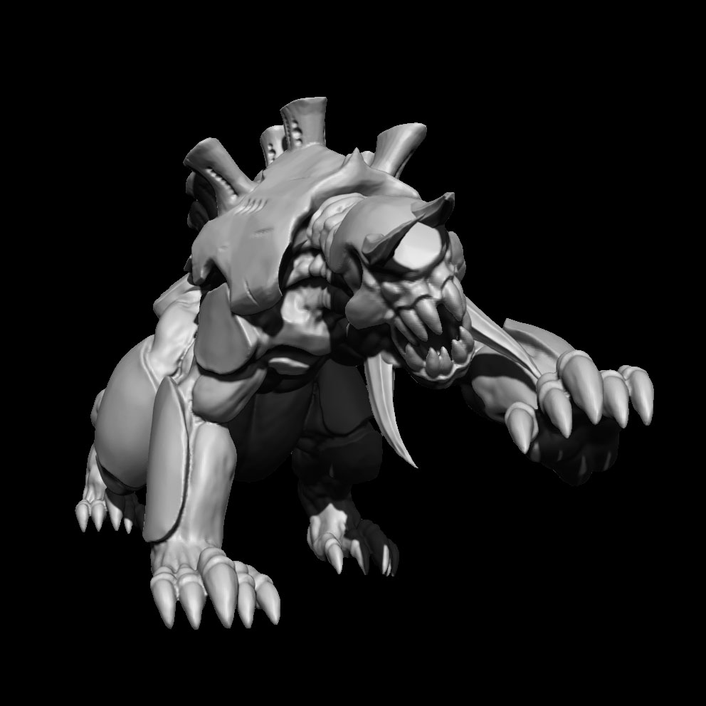 Free 3D file Daemon Legion Hellhound・3D printer design to download・Cults