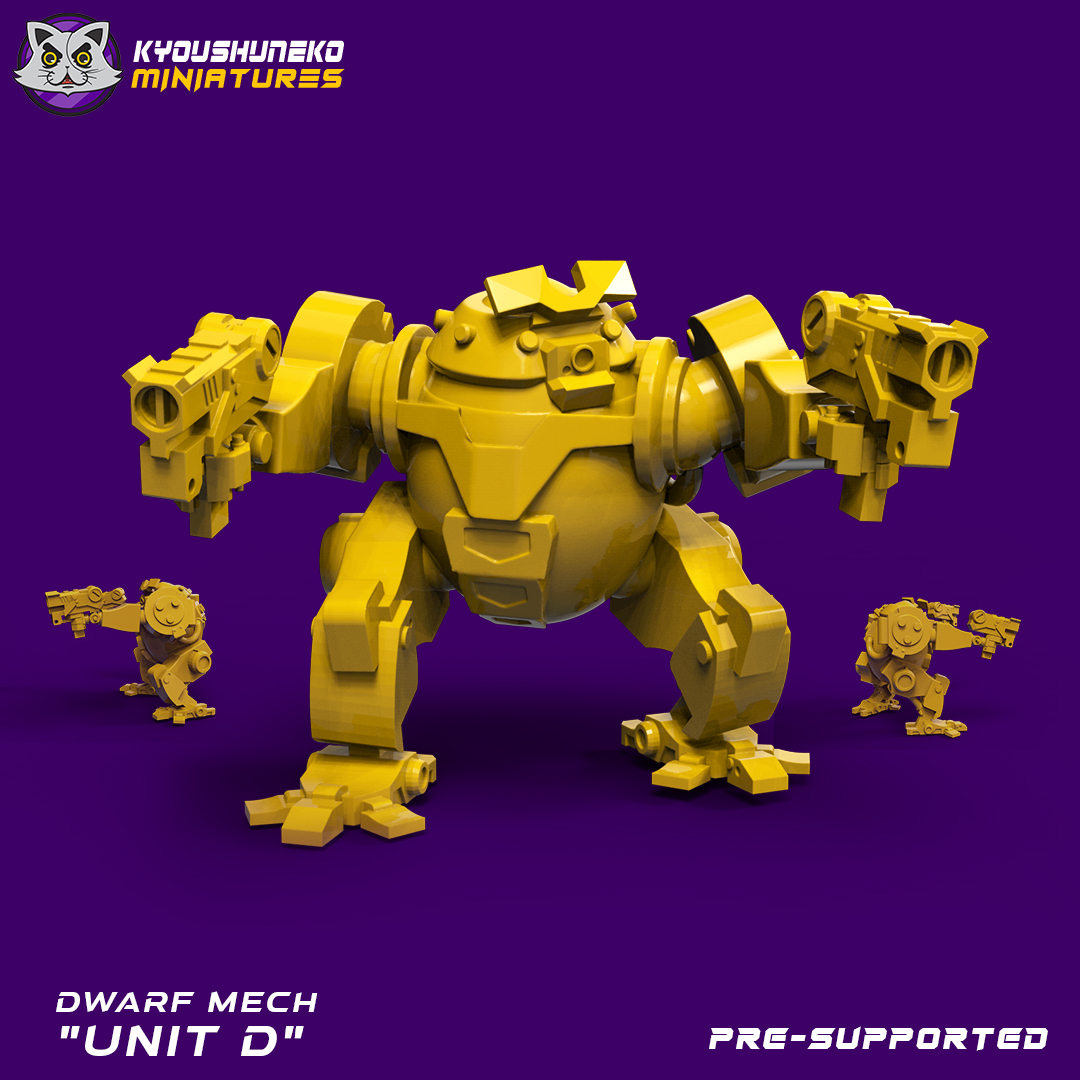 Файл STL Dwarf Mech D・3D модель для печати скачать・Cults