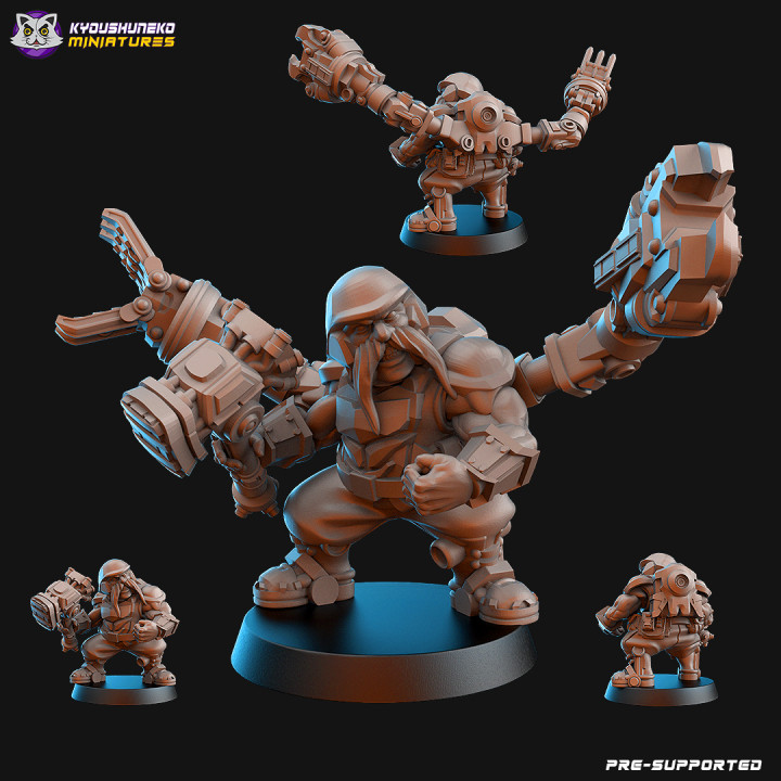 STL file dwarf miner expedition crusher・Model to download and 3D print ...