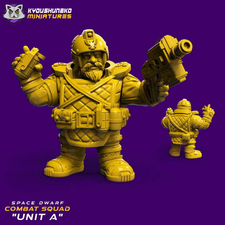 STL file space dwarf combat unit a・3D printable design to download・Cults