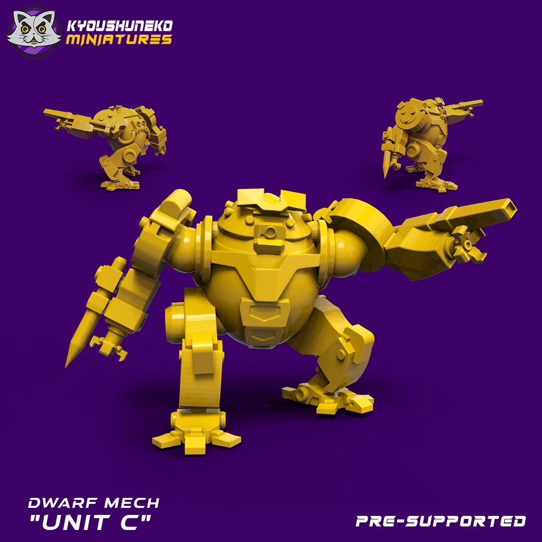 STL file Dwarf Mech C・Model to download and 3D print・Cults