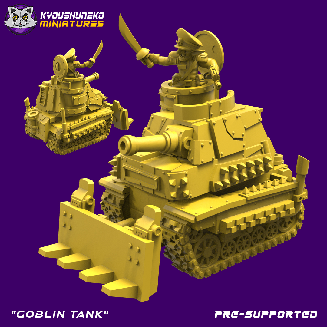 Файл STL goblin tank 👺・Дизайн 3D принтера для загрузки・Cults