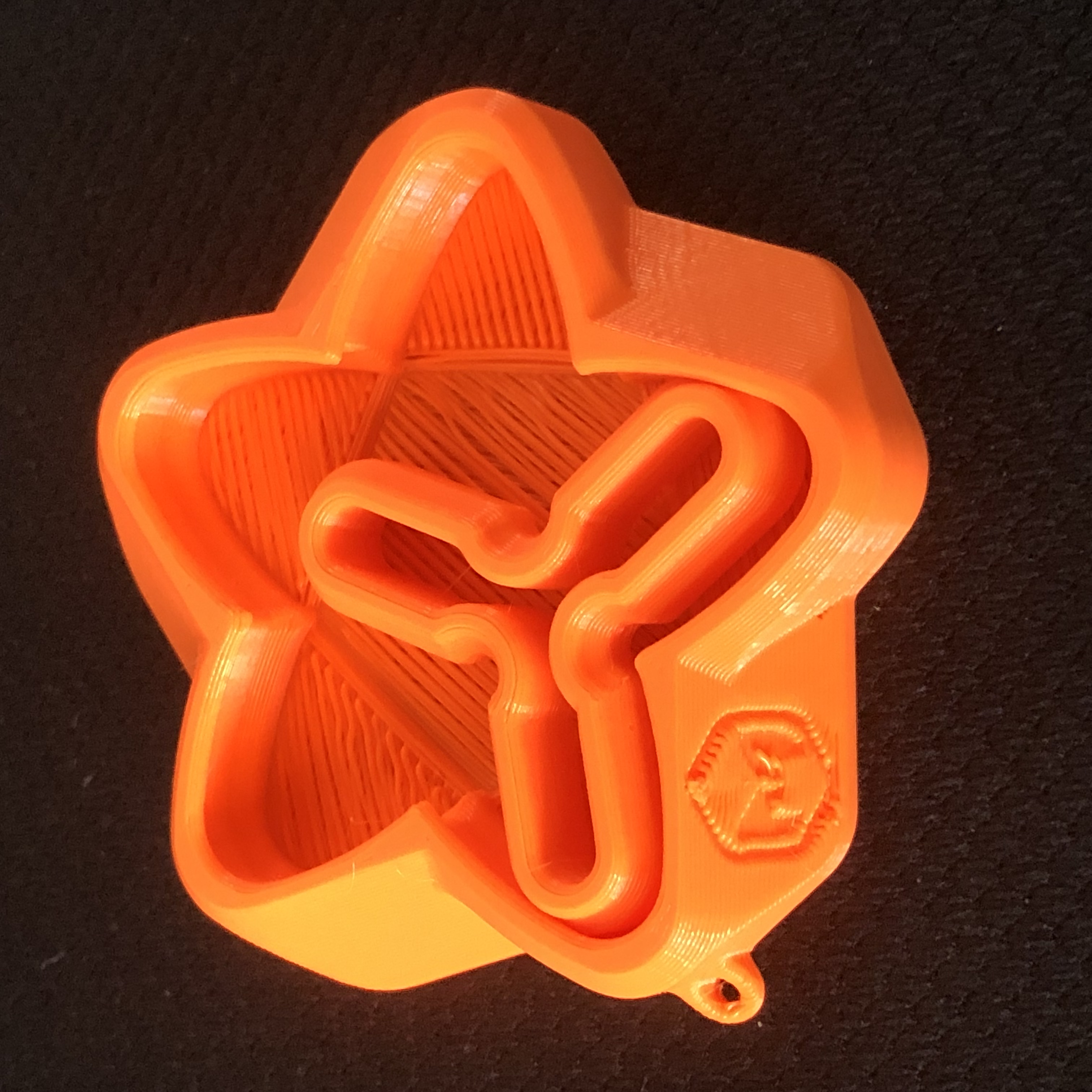 STL file Keychain - Eccentric Stars (Print-in-Place)・3D printing design ...