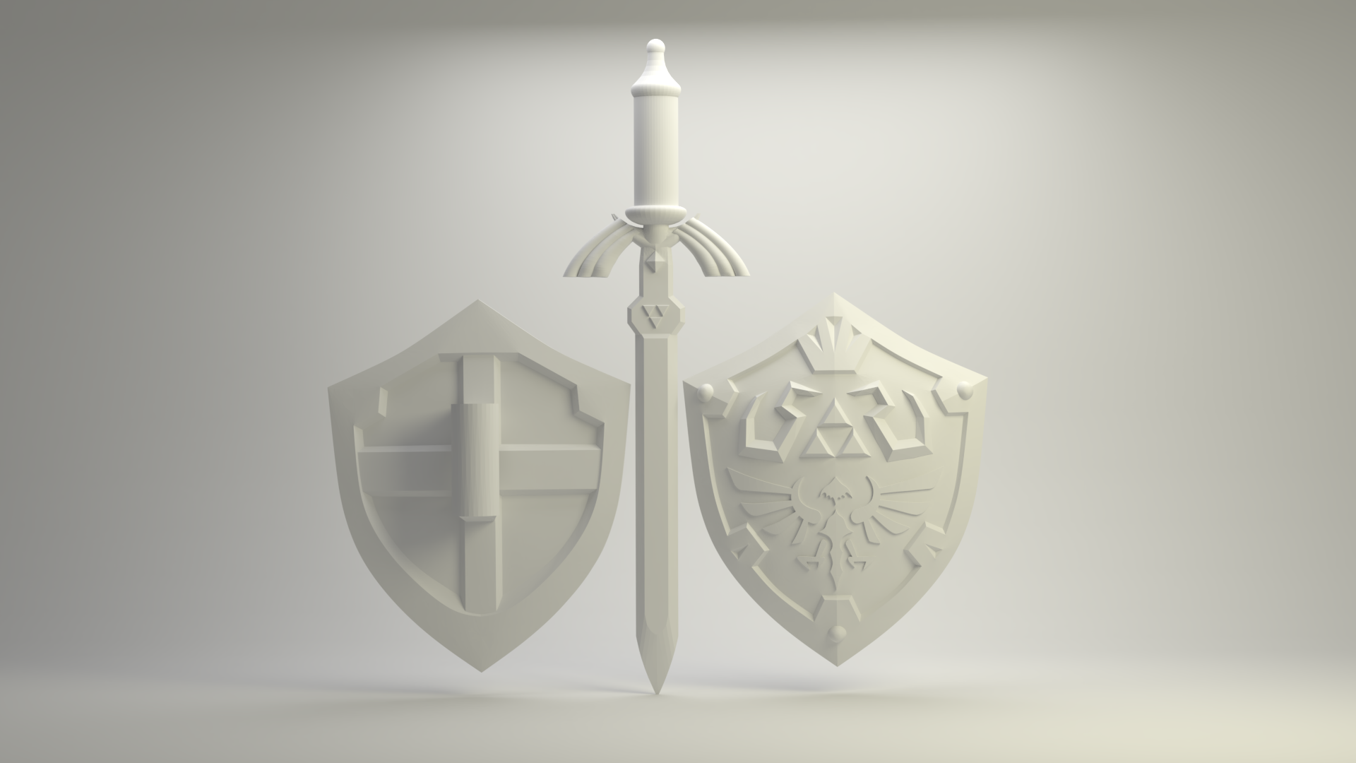 STL file ZELDA SHIELD AND MASTER SWORD FOR LEGO・3D printer design to ...