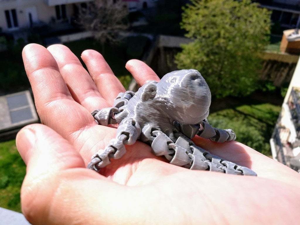 Fichier STL gratuit Articulated Octopotamus (Octopus + Hippopotamus ...