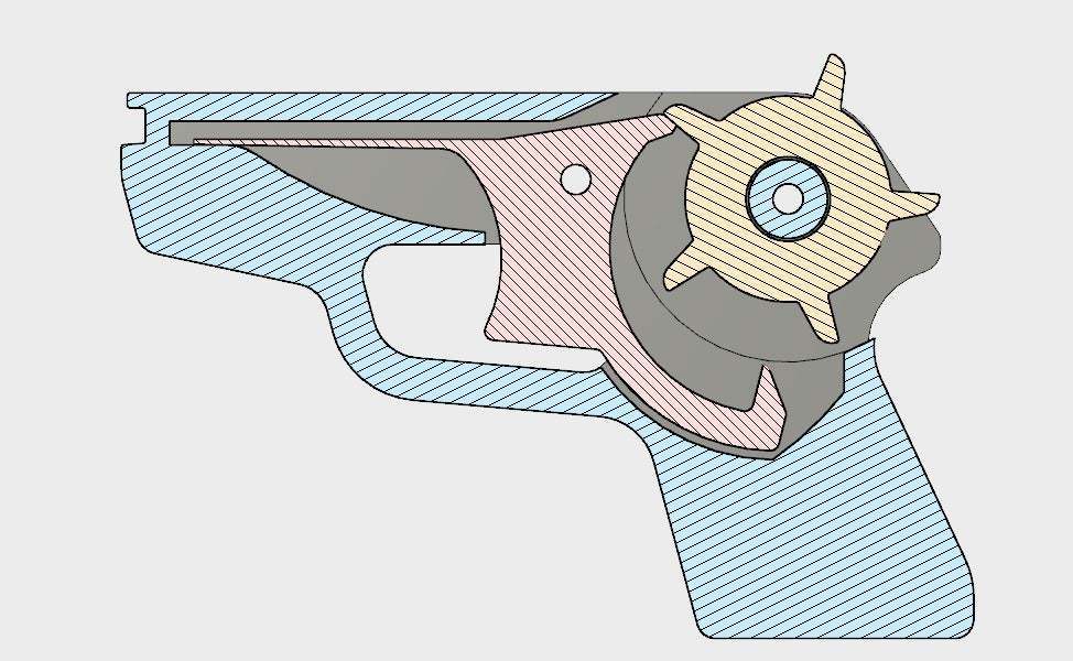 Free STL file Compact rubber band gun・3D printing template to download ...