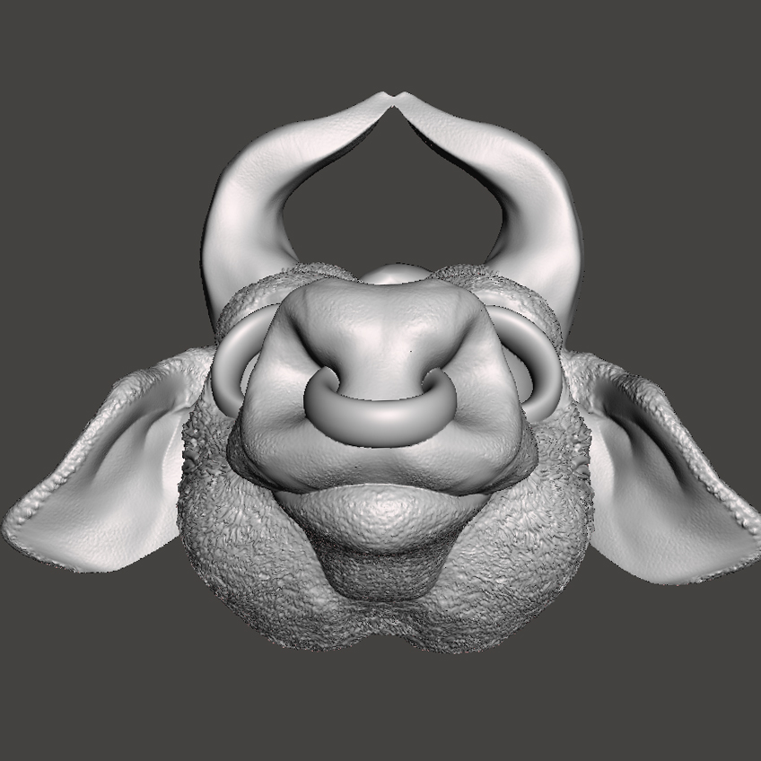 STL file caw bull, cattle monster game jewellery pendant necklace・3D ...