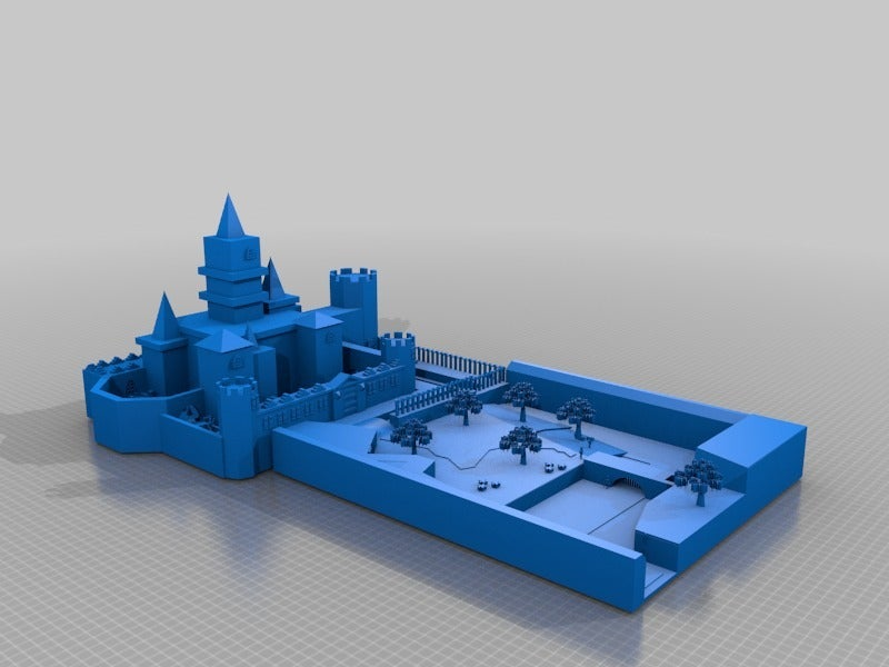 Free STL file Hyrule Castle (Low Poly)・3D print model to download・Cults