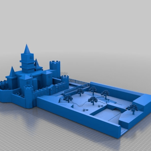 Download free STL file Hyrule Castle (Low Poly) • 3D print model ・ Cults