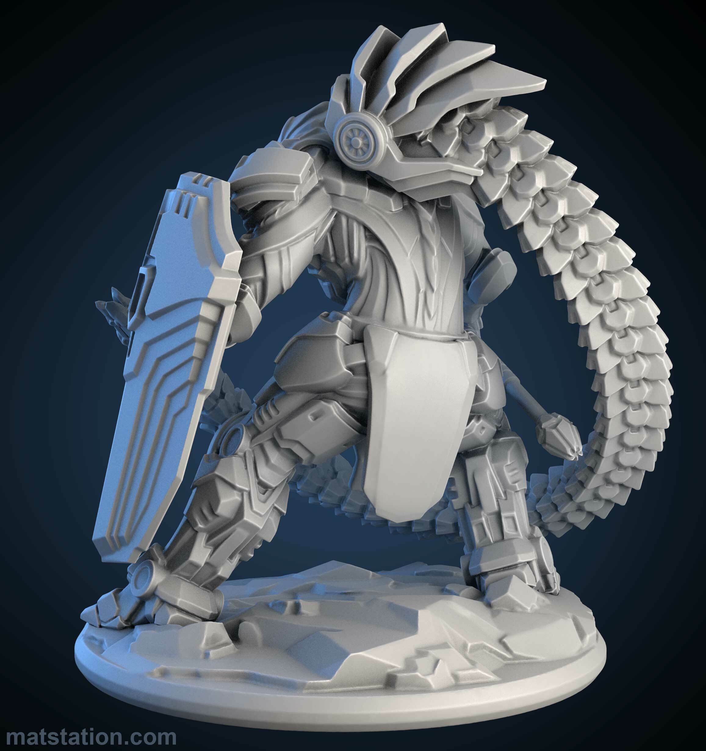 Free STL file TentaSteel Assault Cyborg・3D printer design to download・Cults