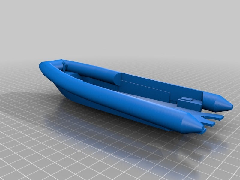 Free STL file Rigid Hull Inflatable Boat - 1/50ème 🛥️・Model to download ...