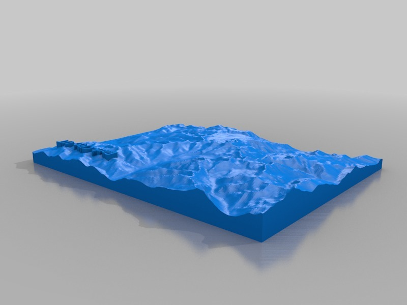 Free STL file Park City Topographical Map・Template to download and 3D ...