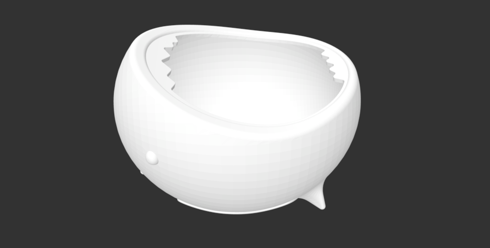 STL file BOWL SHARK・3D printer design to download・Cults
