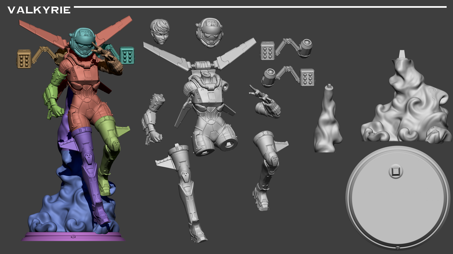 3D file Valkyrie - Apex Legends 🎨・3D printing template to download・Cults