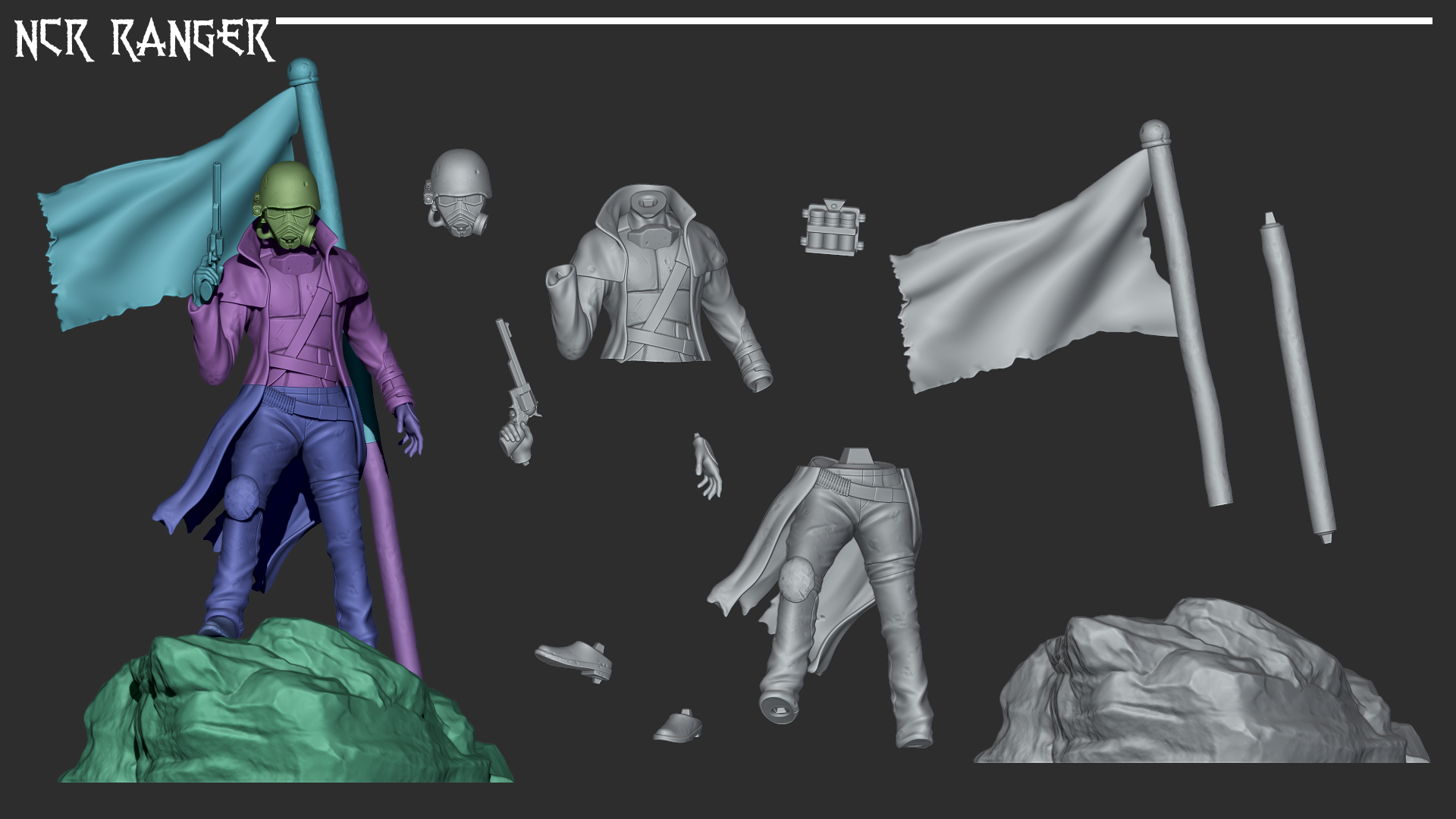 3D file NCR Ranger - Fallout New Vegas 🆕・Template to download and 3D ...