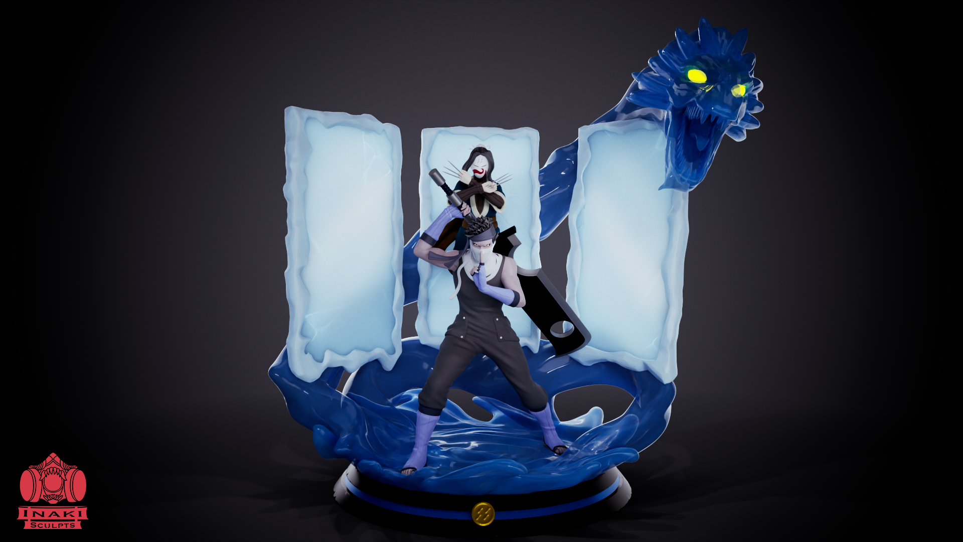 3D file Zabuza & Haku・3D print design to download・Cults