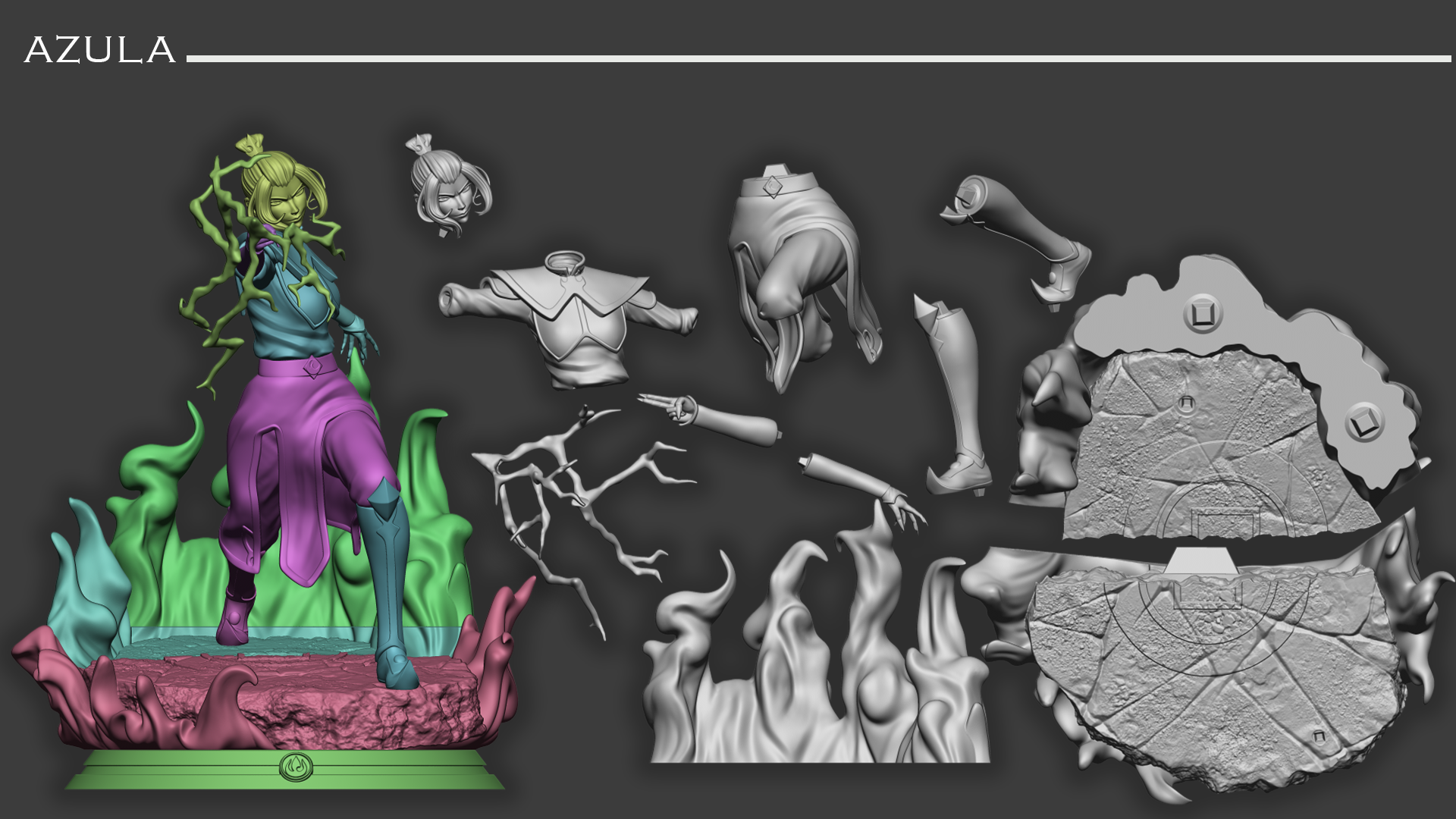 3D file Azula - Avatar:TLA・3D printer design to download・Cults