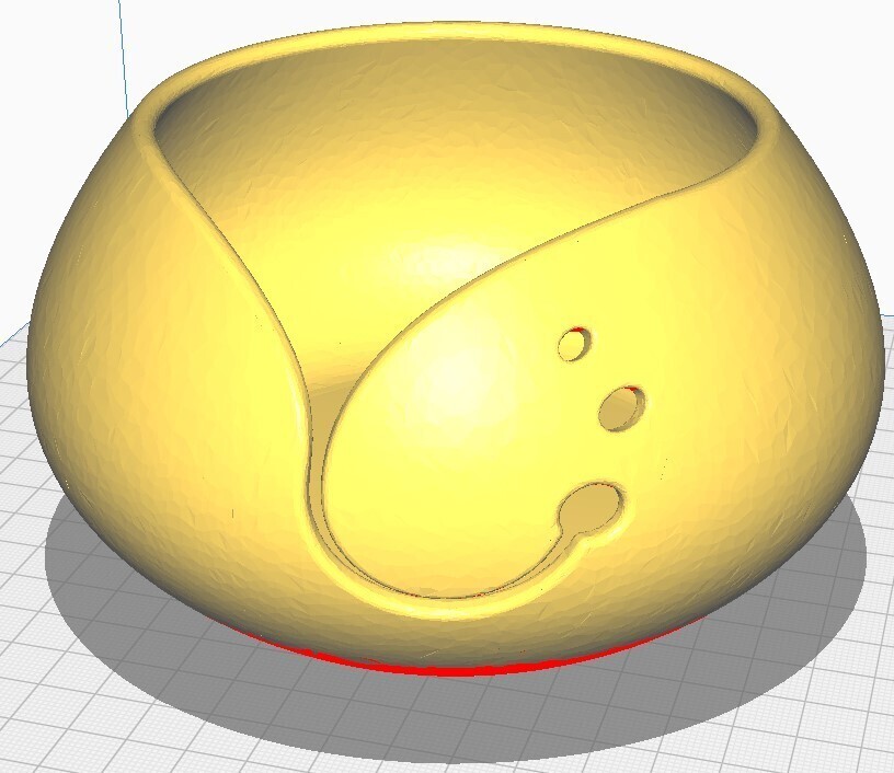 Free STL file Knitting Bowl - Solid Base・3D printer model to download・Cults