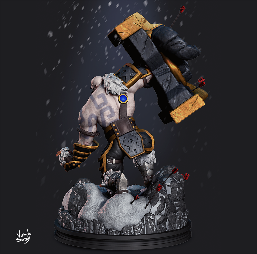 STL file League of Legends - Braum saving Poro 🎮・3D printing design to ...