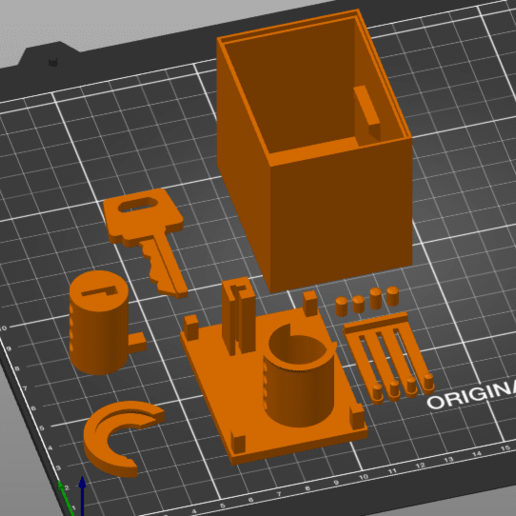 Download free SCAD file Cylinder lock box • Model to 3D print ・ Cults