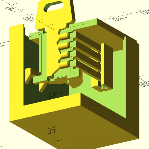 Download free SCAD file Cylinder lock box • Model to 3D print ・ Cults