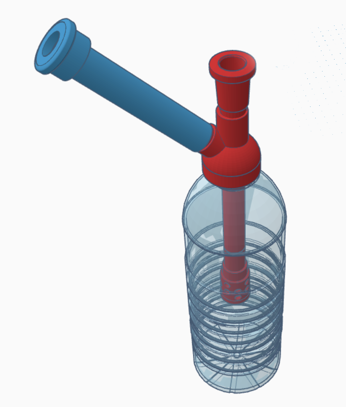 STL file Bottle Bong Travel Pro 🍾・3D printer model to download・Cults