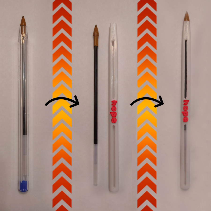 STL file Pen with encouraging words・3D print model to download・Cults