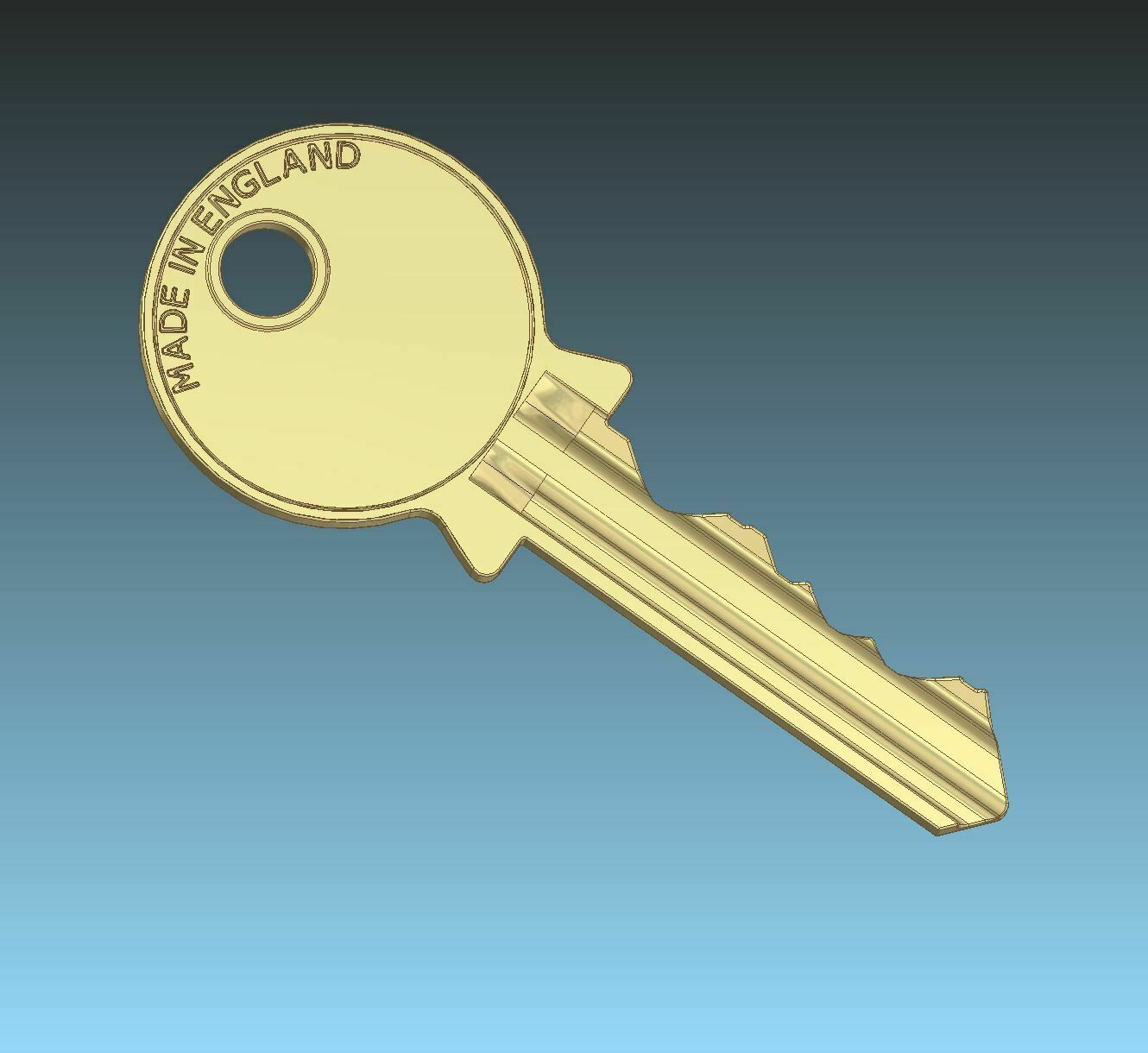 STL file 6-PIN YALE PIN TUMBLER KEY・3D print model to download・Cults