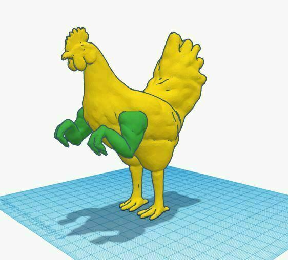 Free STL file Chicken - ChickenPower・3D print model to download・Cults
