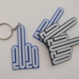 Download STL file Keychain - 2020 Middle Finger • 3D print object ・ Cults