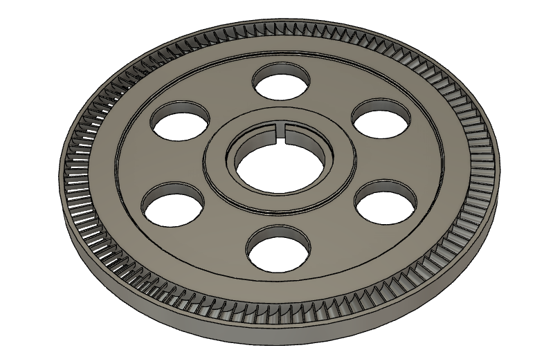Free STL file AXIAL IMPELLER GAS・Object to download and to 3D print・Cults