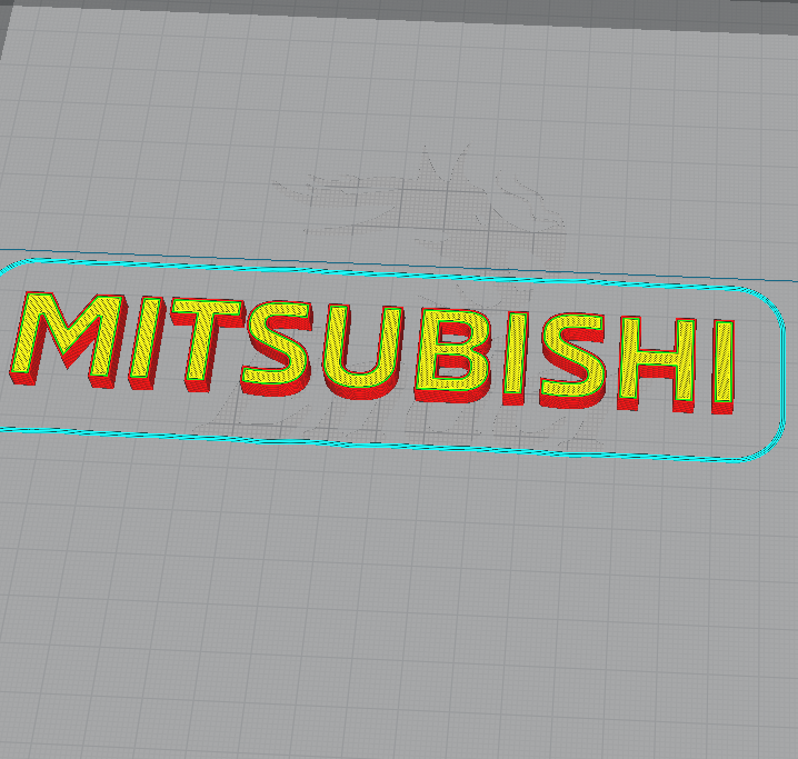 Archivo STL Logotipo Mitsubishi 🚩・Modelo para descargar y imprimir en ...