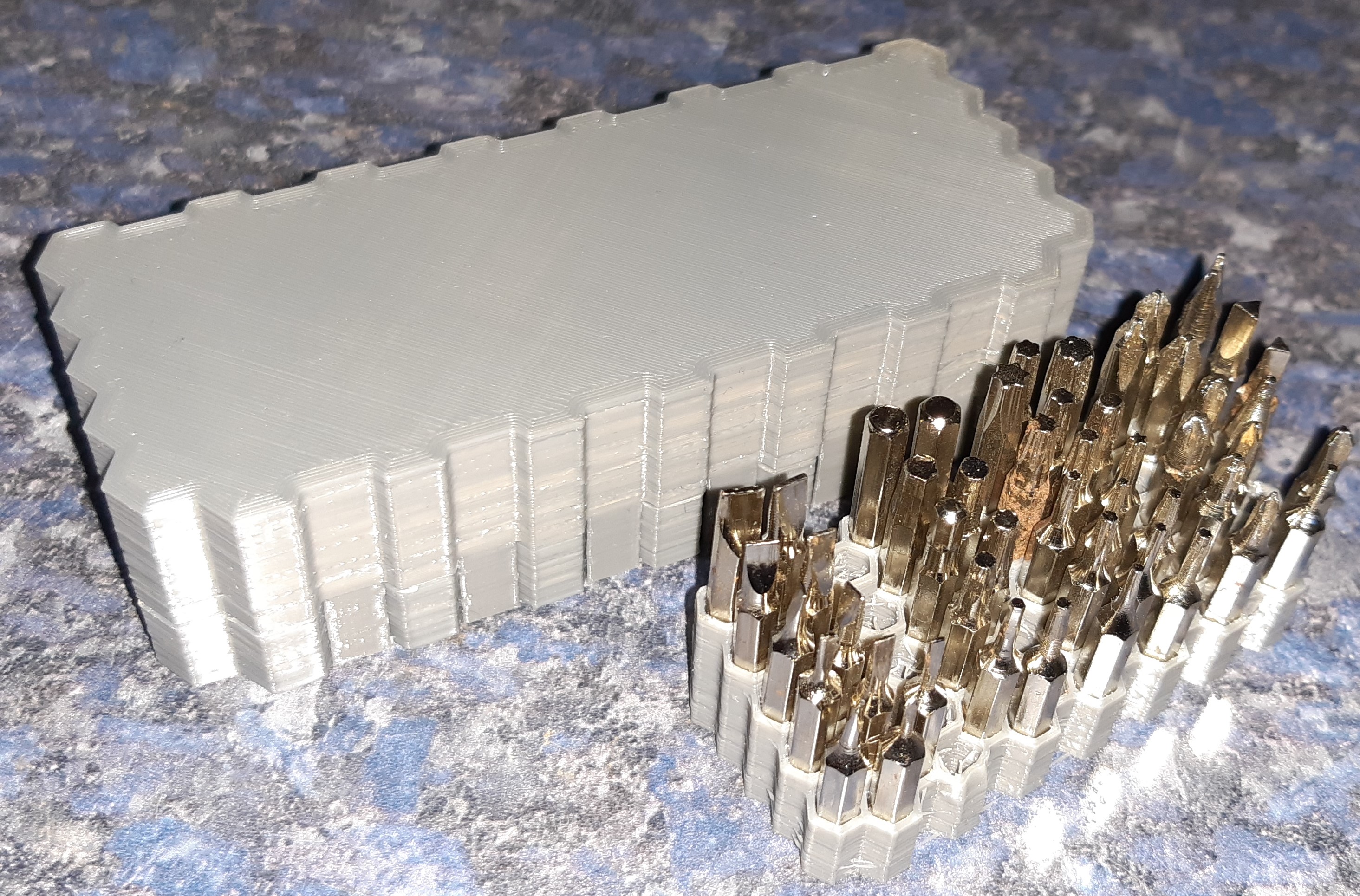 Free STL file 75x Hex Bit organiser tray (1/4" & 5/32") 🔧・Template to ...