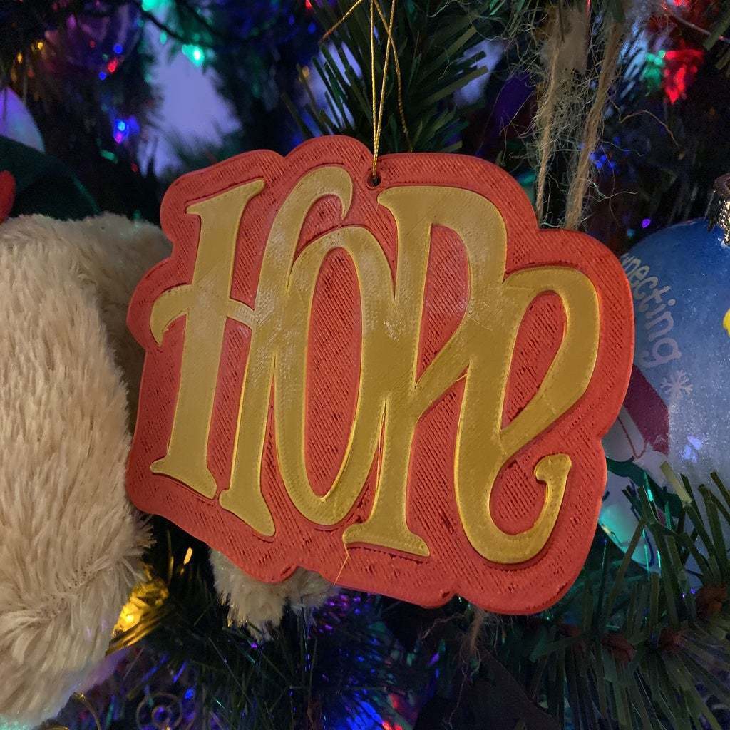 Free STL file Hope Ornament (2019) 🤞・Design to download and 3D print・Cults