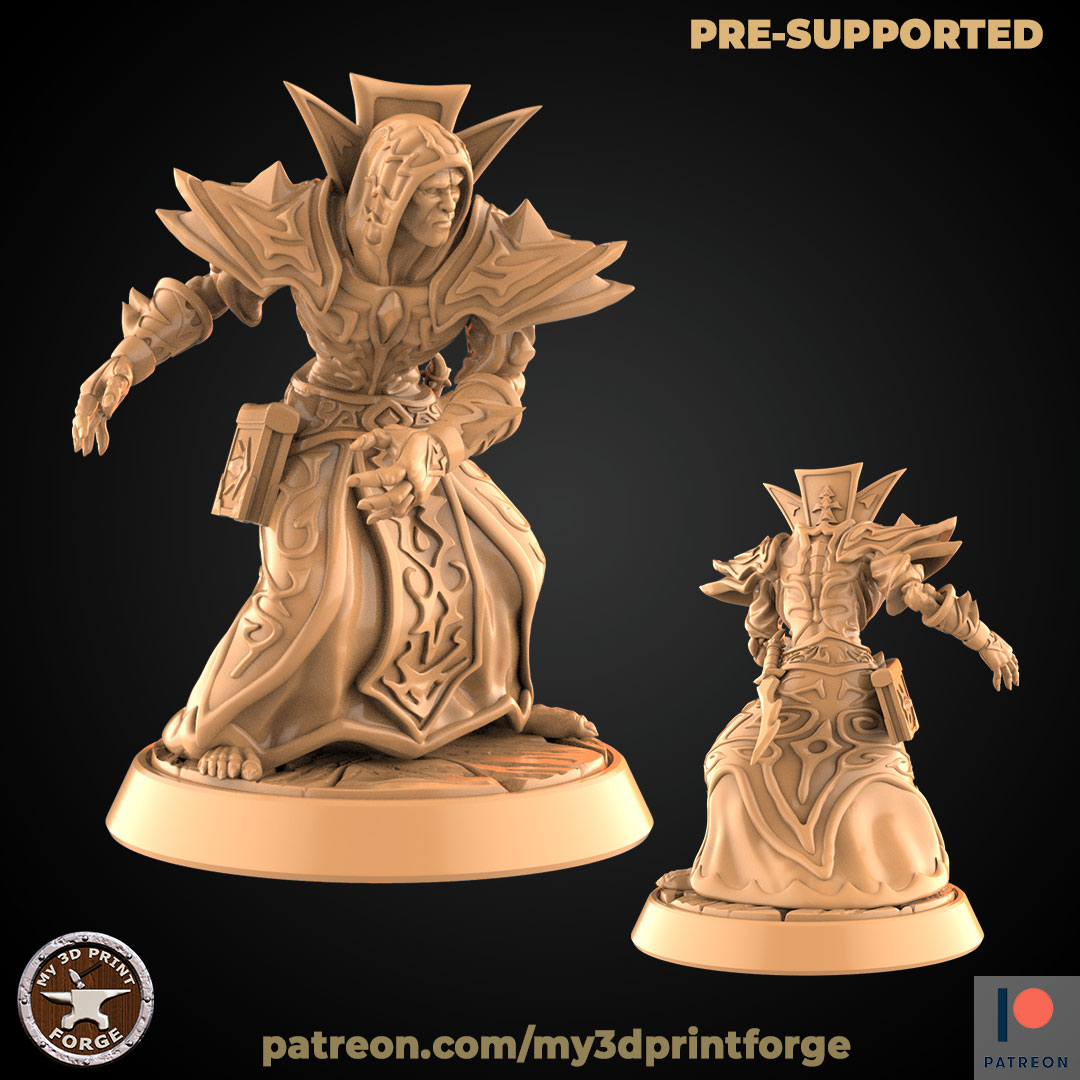 3D file Undead Mages 3 models・3D printer design to download・Cults