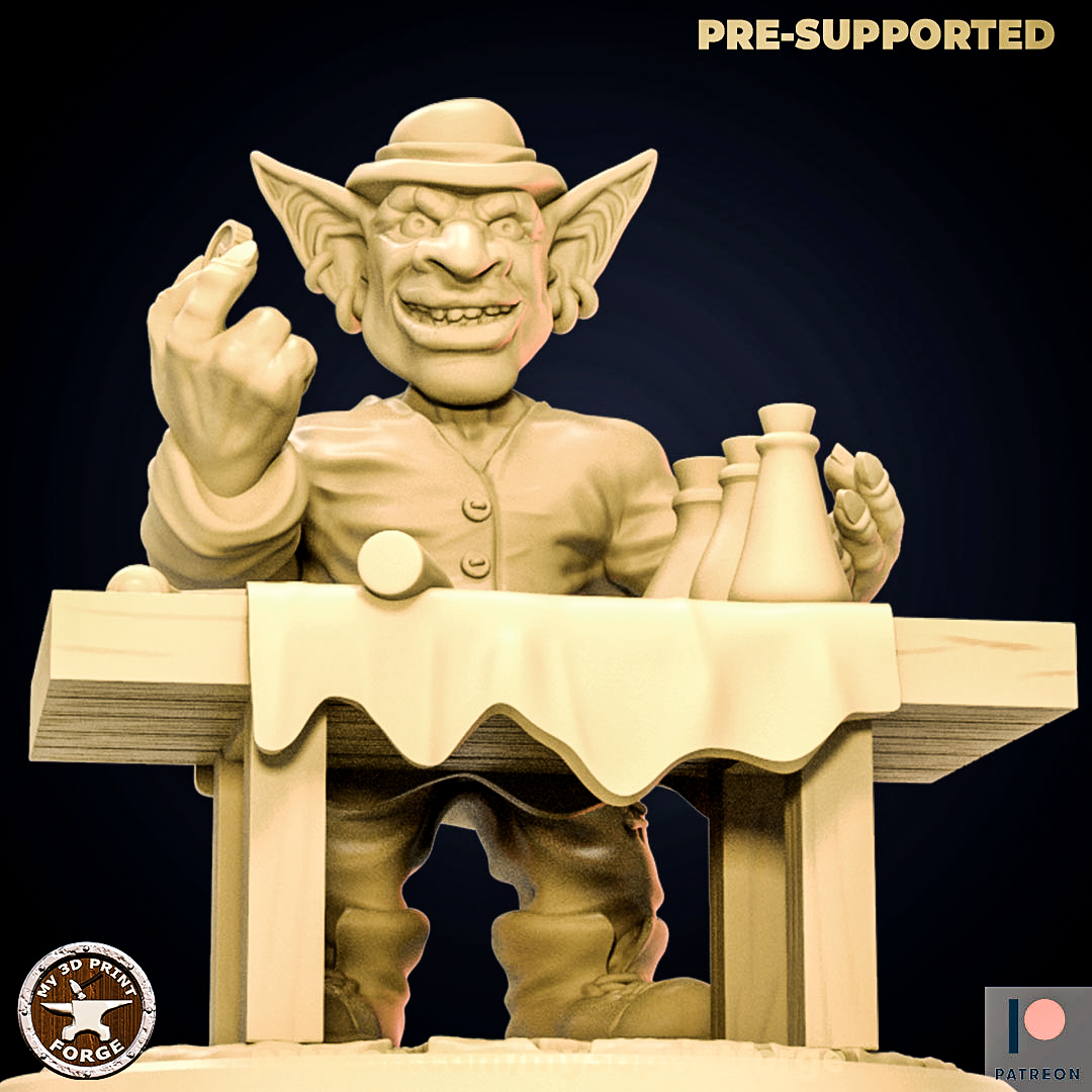 3D file Goblin Merchant・3D printing model to download・Cults