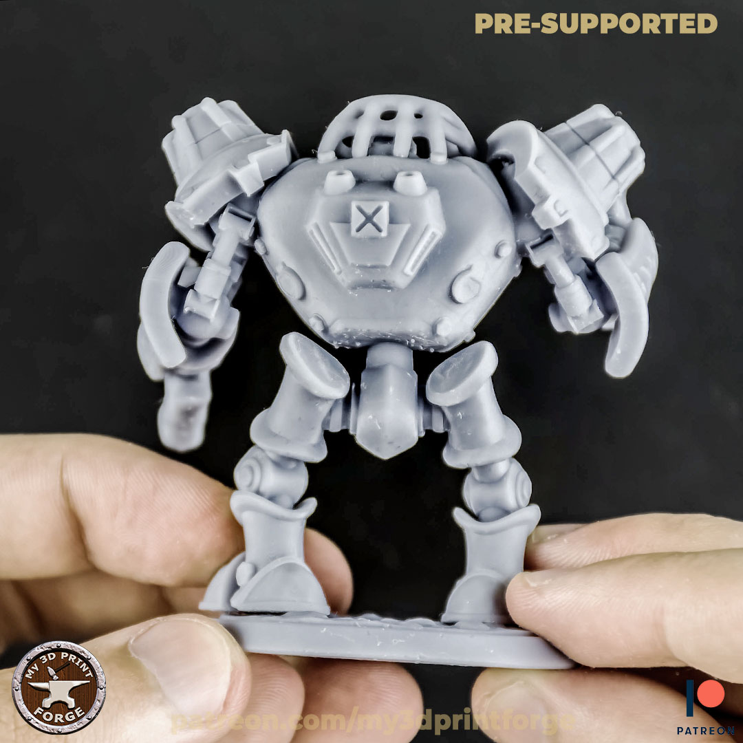 3D file Gnome ROBOT MECH 32mm scale 🤖・3D printing template to download ...