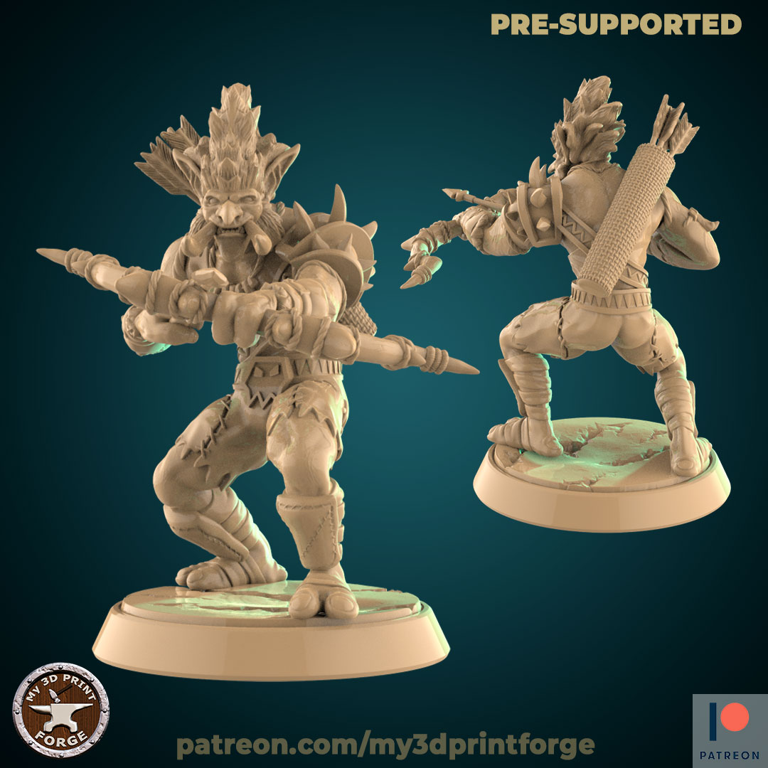 3D file Troll Hunter with a bow STL・3D print object to download・Cults