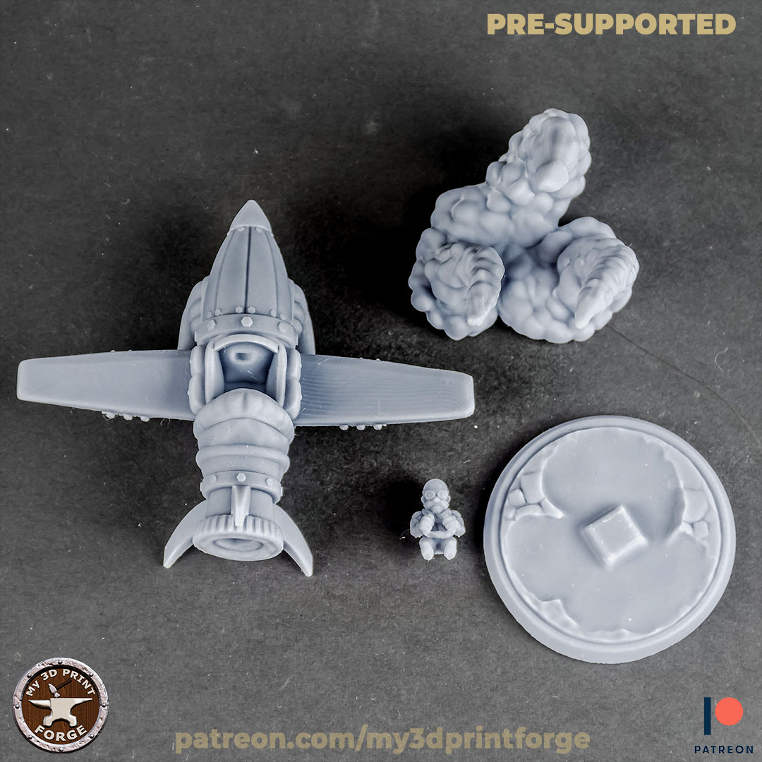 Archivo 3D Gnome Rocket Plane Pilot・Objeto imprimible en 3D para ...