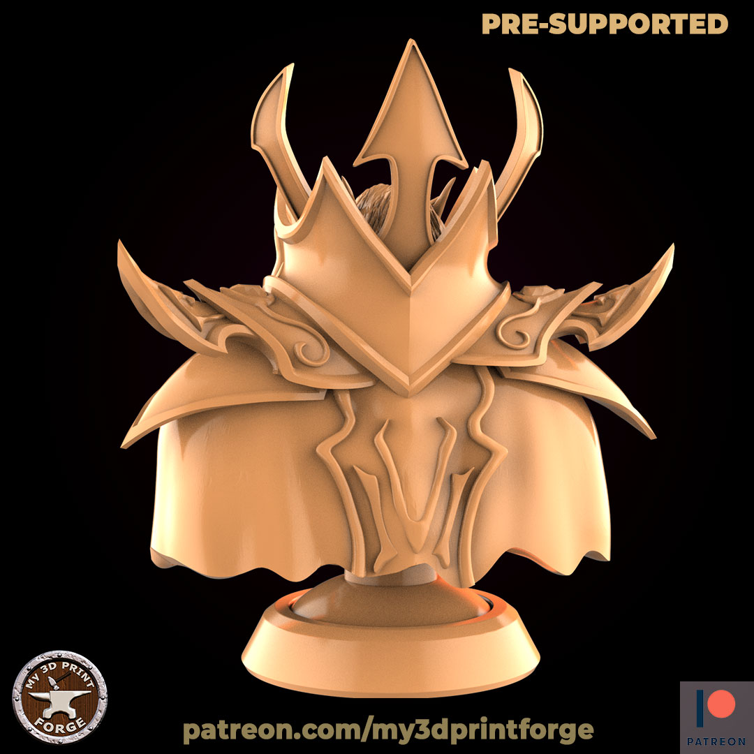 Archivo 3D Lord Blood Elf BUST・Objeto imprimible en 3D para descargar・Cults