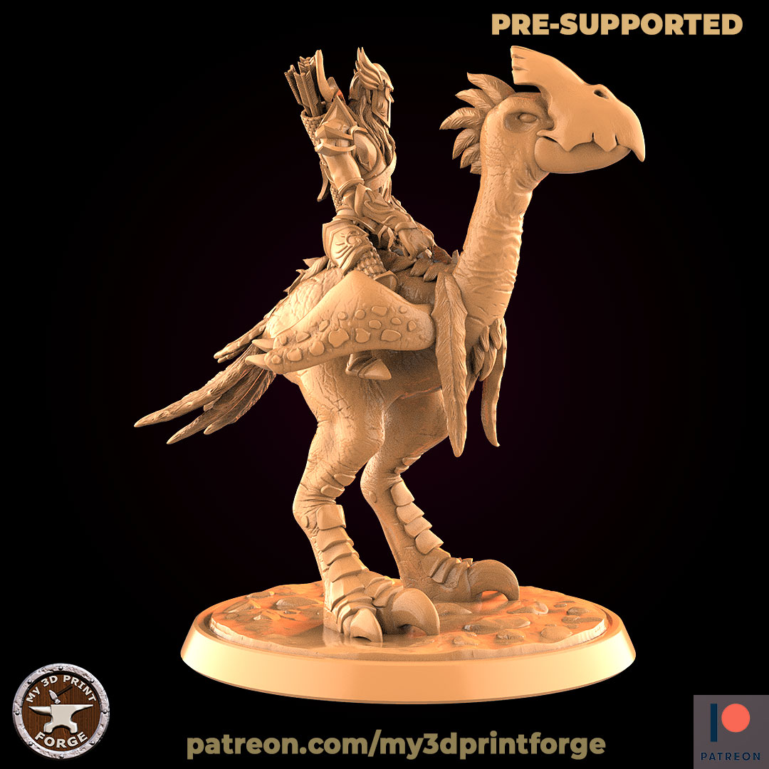 3D file Blood Elf Chicken Rider・Template to download and 3D print・Cults