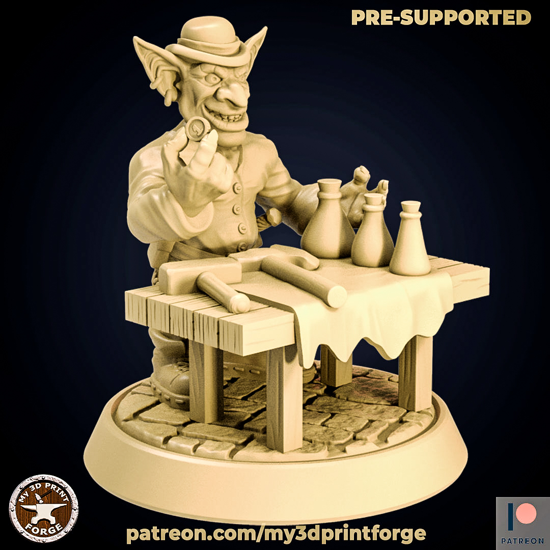 3D file Goblin Merchant・3D printing model to download・Cults