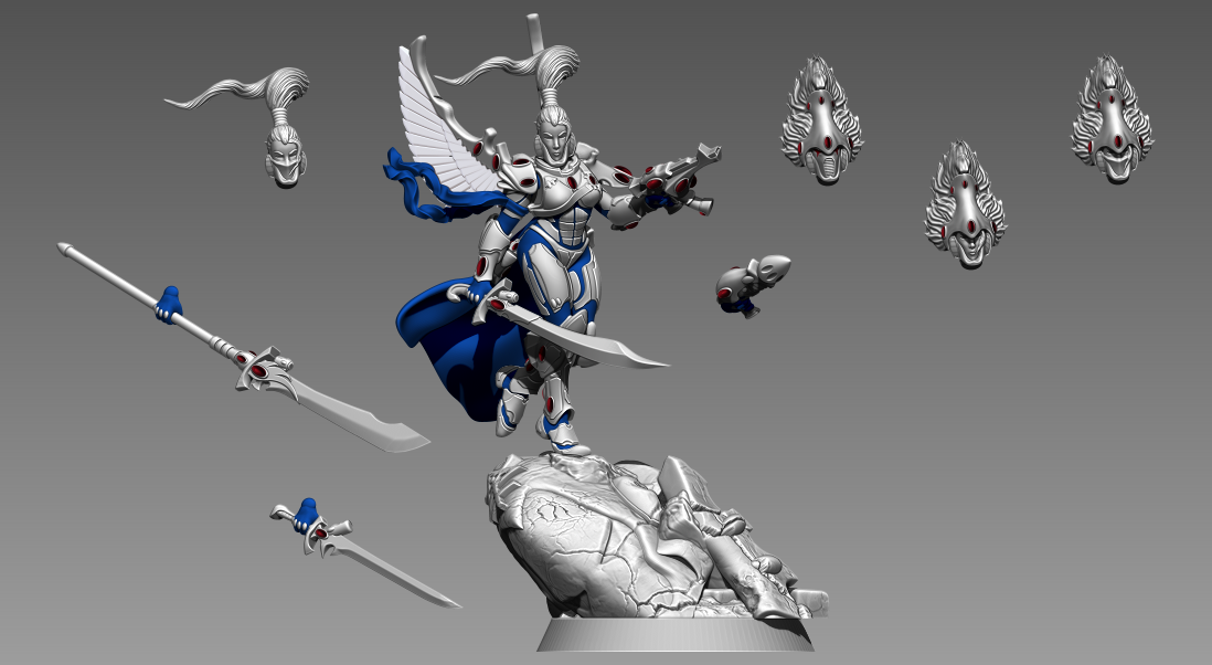 STL file Space Elf Heroine 🛰・3D printing idea to download・Cults