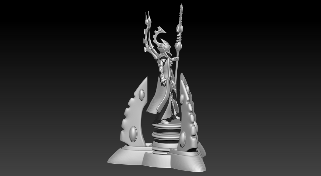 Archivo STL Estatua de Eldar・Modelo de impresión 3D para descargar・Cults