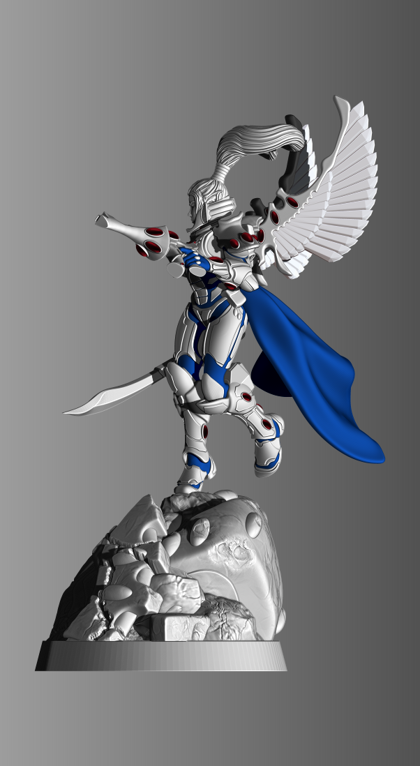 STL file Space Elf Heroine 🛰・3D printing idea to download・Cults