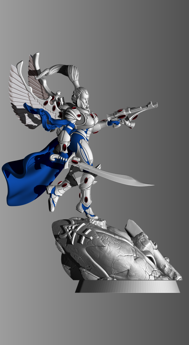 STL file Space Elf Heroine 🛰・3D printing idea to download・Cults