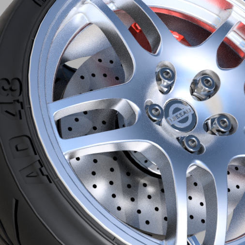STL file Nissan Skyline R33 Forged rims 3d model with brakes and tires ...