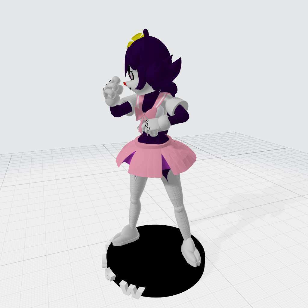 3MF file Animaniacs_Dot_anime_style_color_2・3D printing design to ...