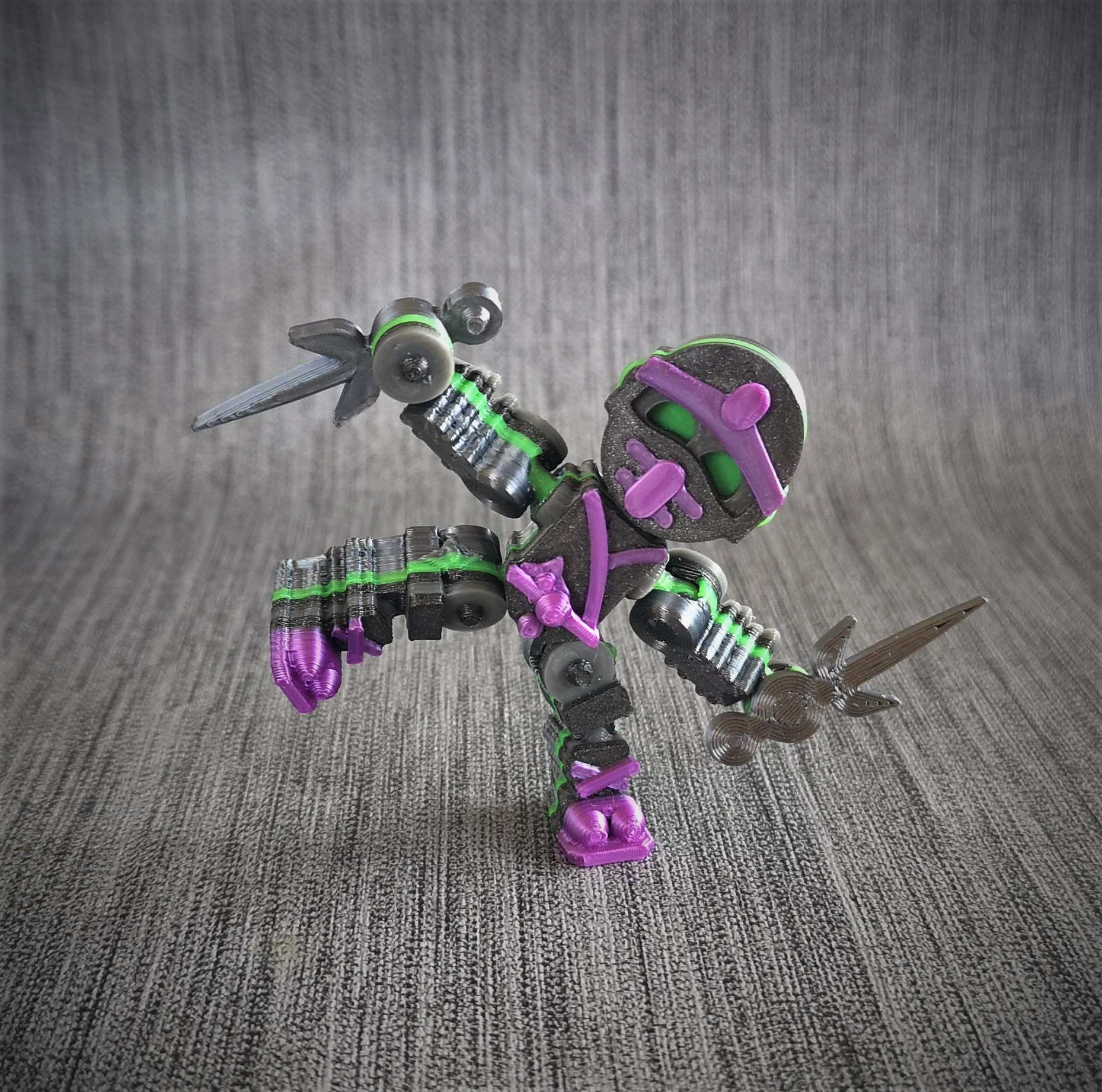 STL file NinjaBot - Print in Place / No supports / Easy 🥷・3D printing ...